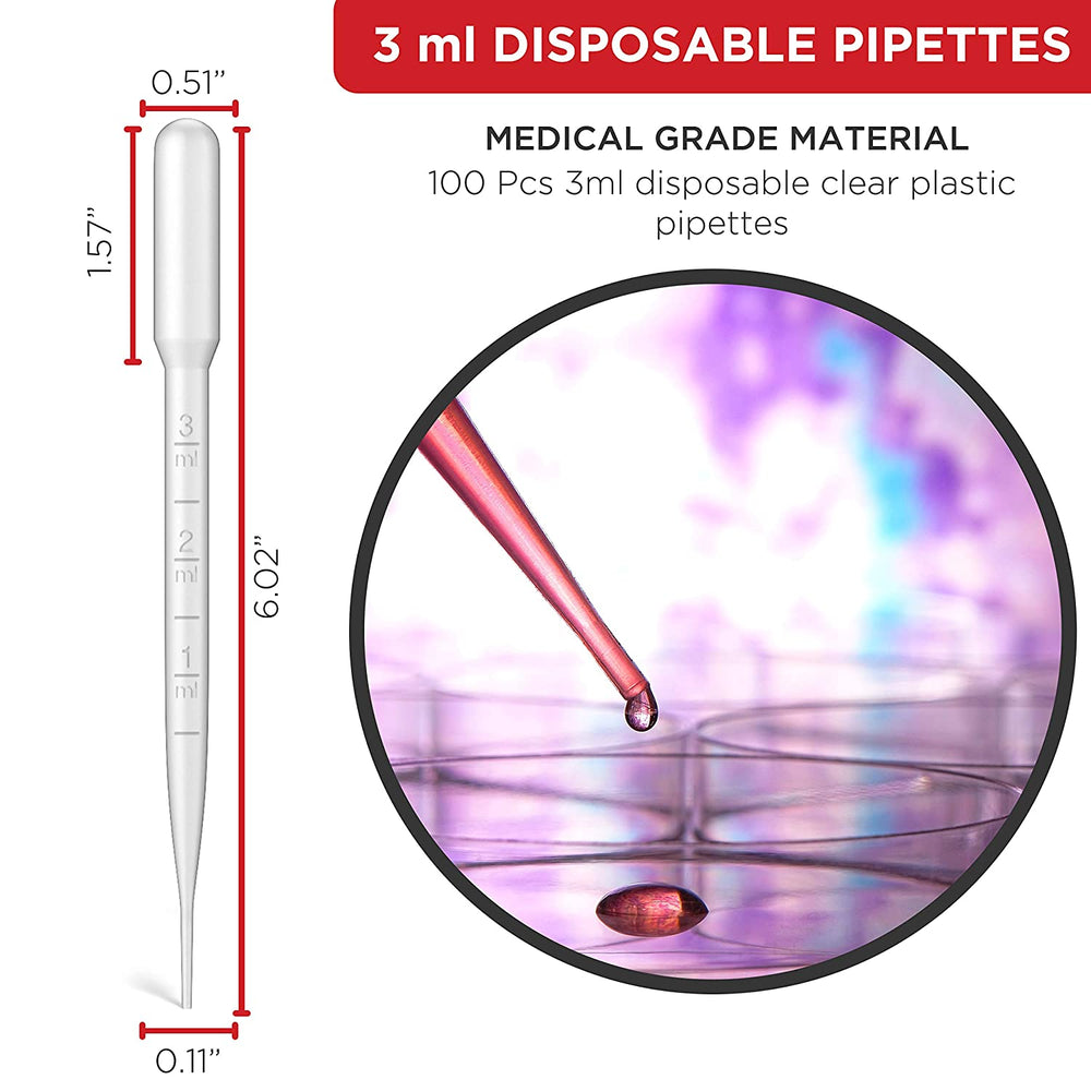 3 ml Pipette - Disposable / Plastic Dropper