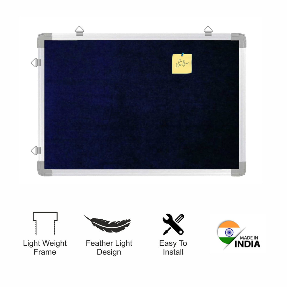 Blue Velvet Notice Pin-up Board